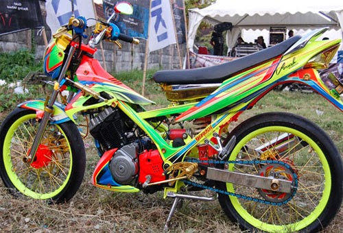 Modifikasi Satria Fu 150 Drag Minimalis Ter-Amazing ~ Simple Acre