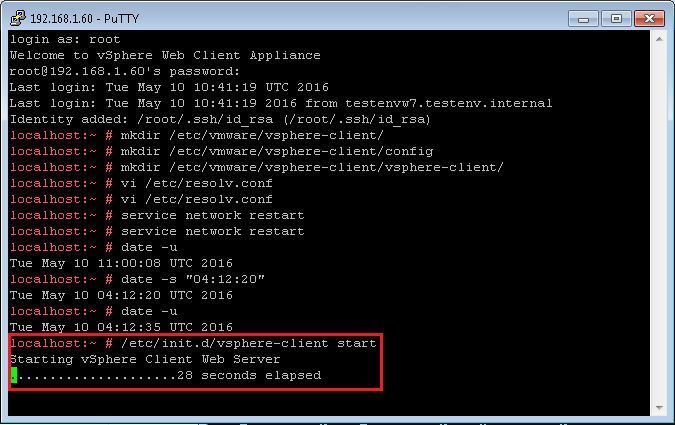 First impression of the vSphere HTML 5 Web Client using Windows based ...