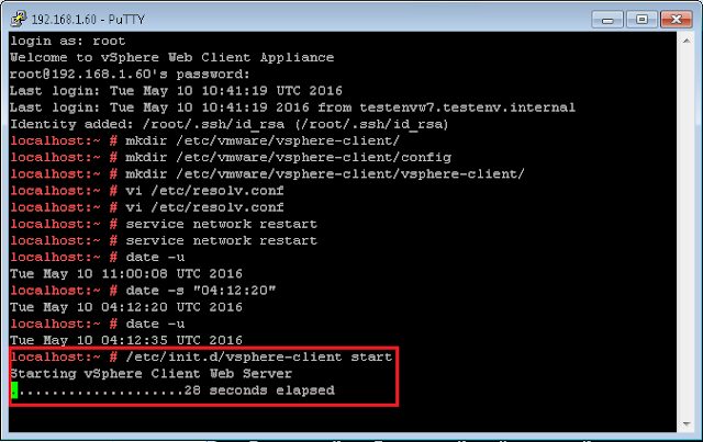 First impression of the vSphere HTML 5 Web Client using Windows based ...