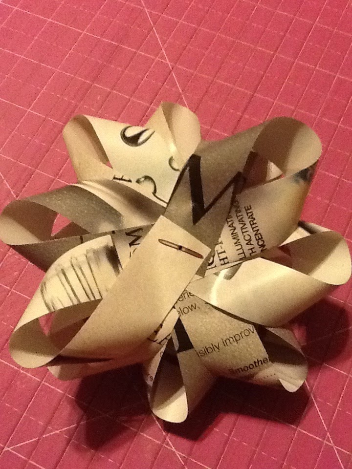 Over the Moon Creations: Recycled Paper Gift Bows