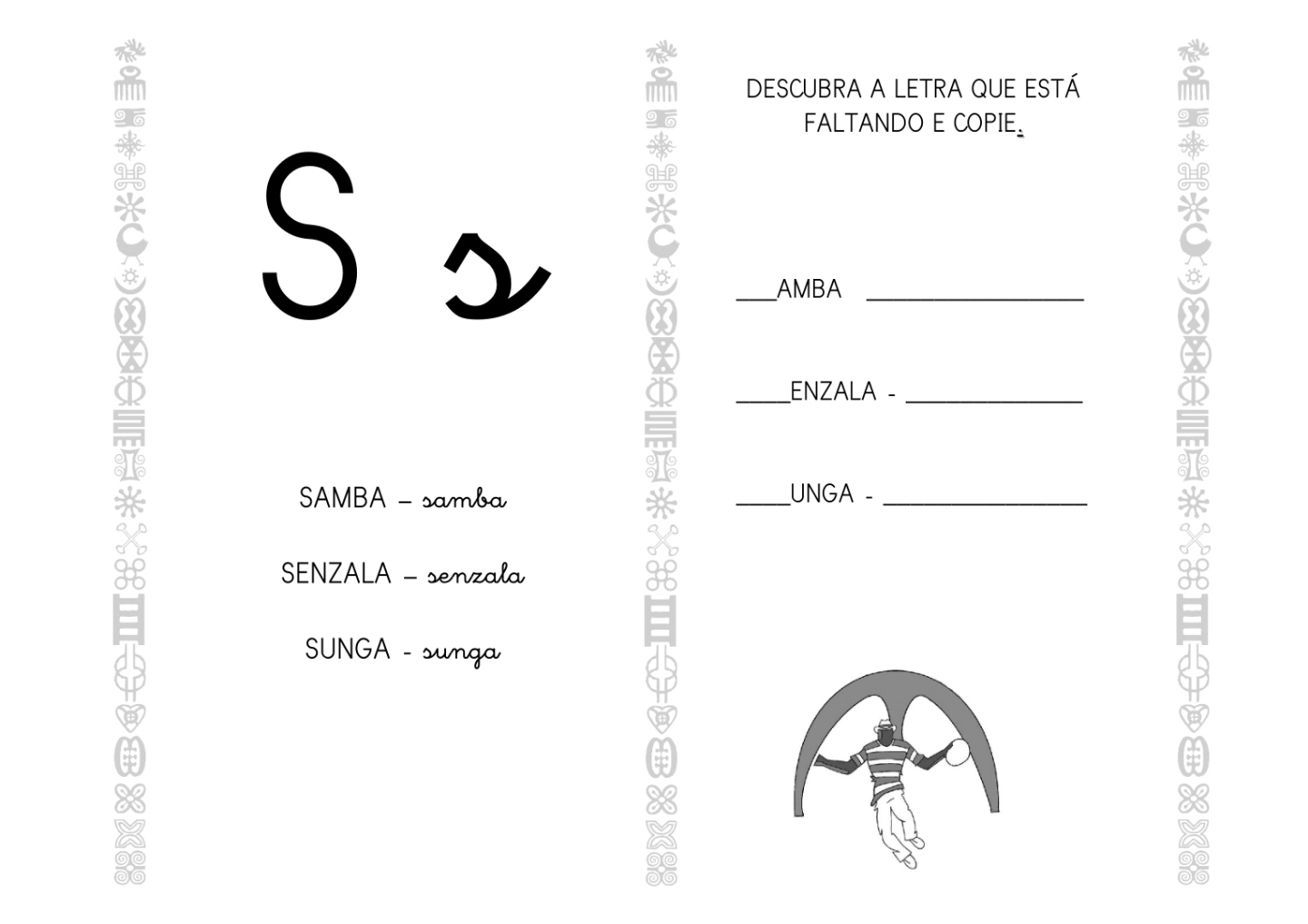 Alfabetário africano Conheça o alfabeto africano com atividades ...