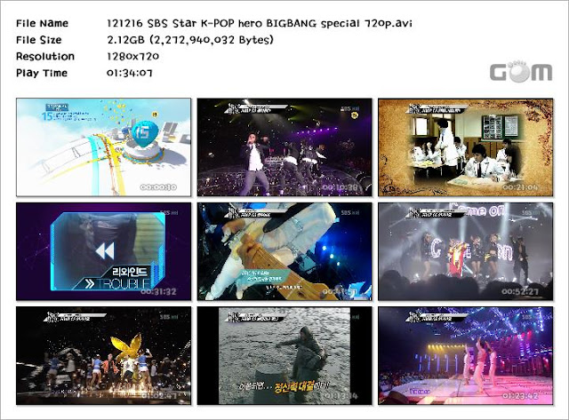 121216 SBS Star K-POP hero - BIGBANG special ~ Big Bang collection