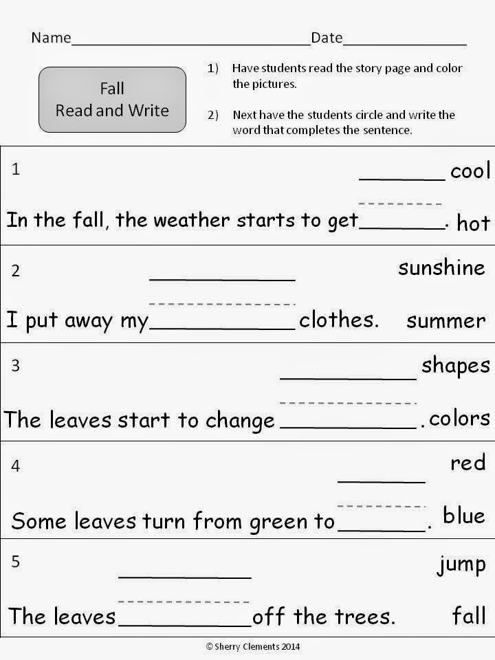 Dr. Clements' Kindergarten : Fall Read and Write