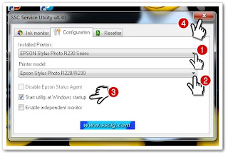 Always for you: SSC Service Utility - RESET PRINTER EPSON R230