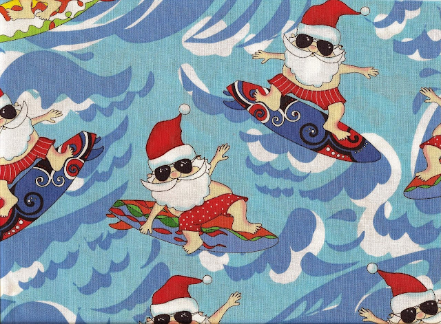 A Textile a Day: Santa Fabric
