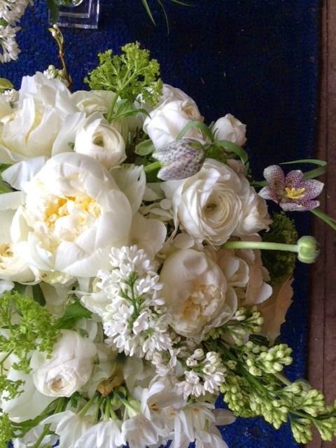 White Peonies Mums