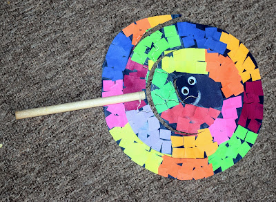 Sindhu's cocoon: Spinning Snake - Paper Collage Activity