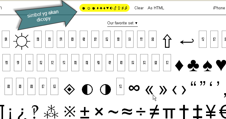 Membuat Simbol Unik Dengan CoppyPasteCharacter - ANDYE STC BLOG