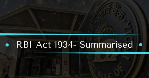 Reserve Bank of India Act, 1934 - BankExamsToday