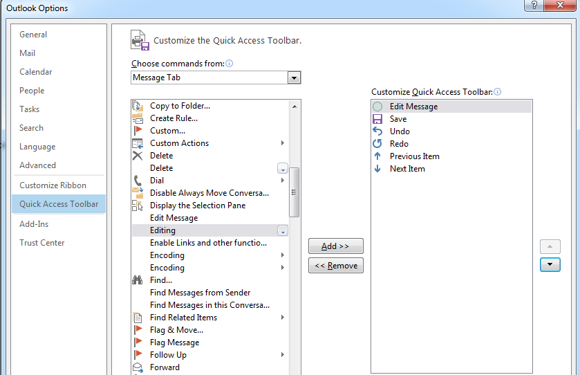MS Outlook: Edit Received Emails | Thierry Dalon's Blog