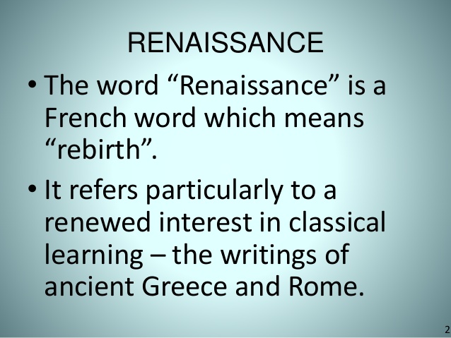English Language and Literature: English Renaissance