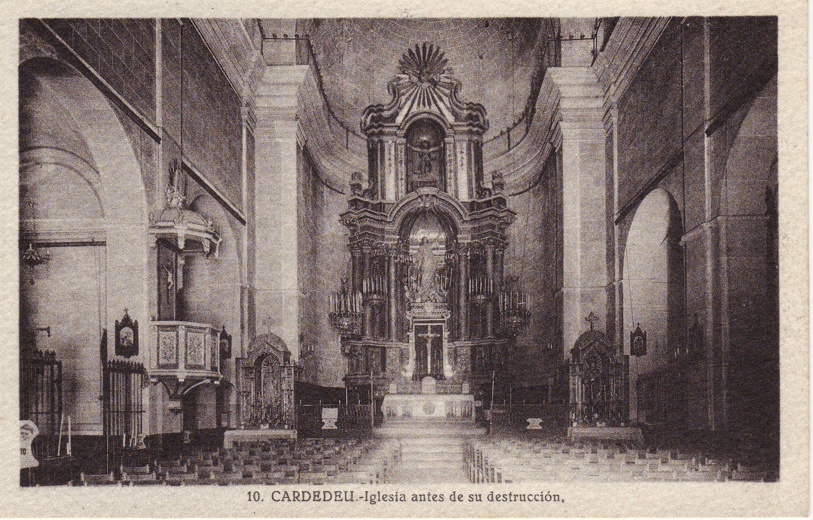 HISTÒRIA I MEMÒRIA CARDEDEU: POSTALS DE L’ESGLÉSIA DE SANTA MARIA DE ...