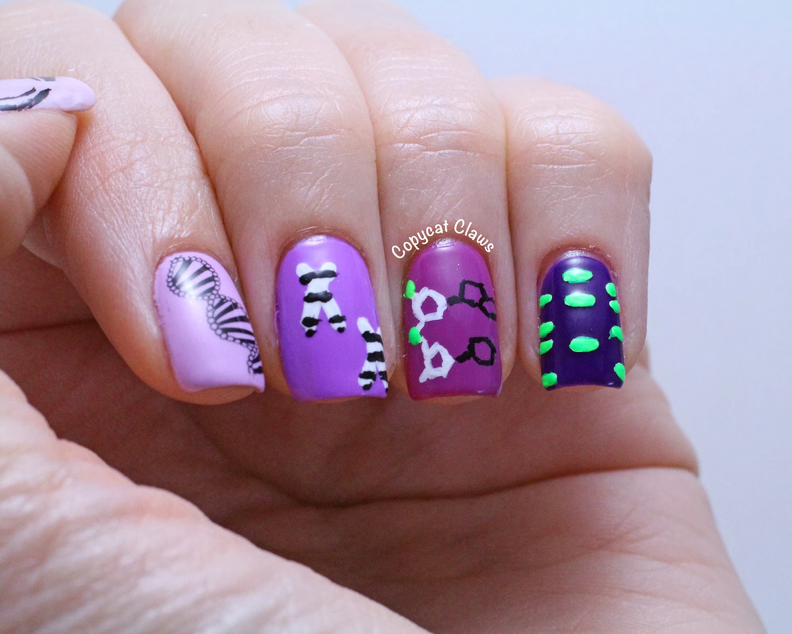 Copycat Claws: DNA Nail Art