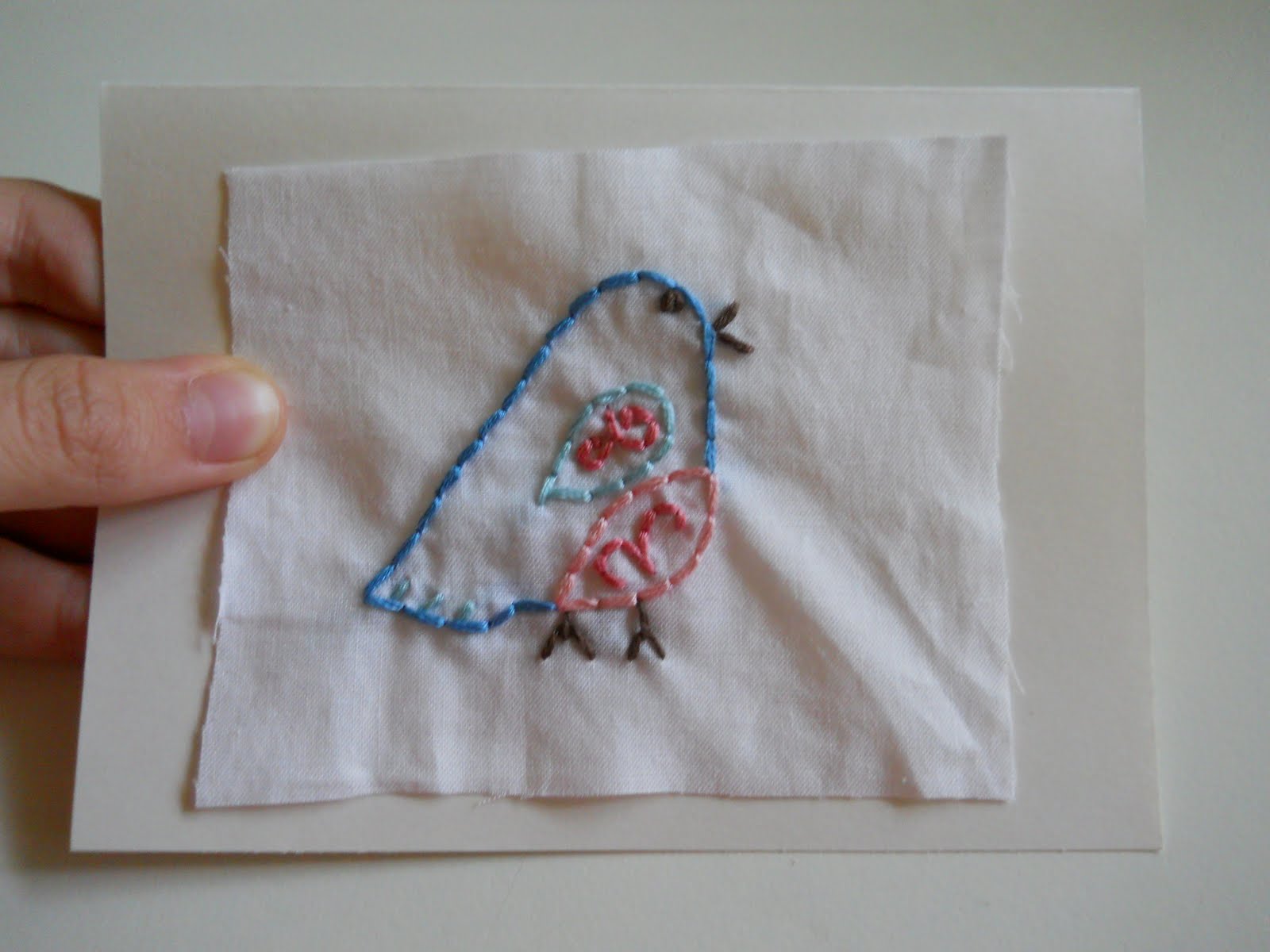 Mimicking God's Creation: DIY how-to-put-the-embroidery-on-the-card ...