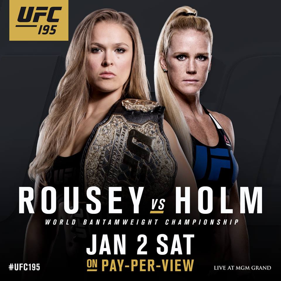 MMA Women: Ronda Rousey vs Holly Holm at UFC 195