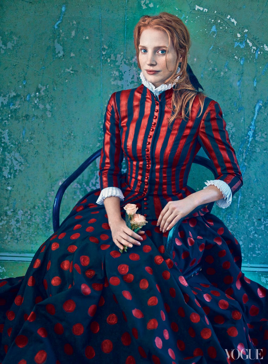 Jessica Chastain - Vogue USA Magazine December 2013 - Magazine ...