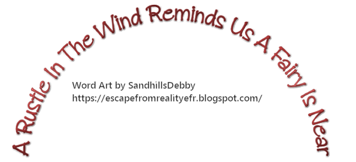 Escape From Reality Blog: FTU Word Art by Debby & Clyde - Fairy Word Art