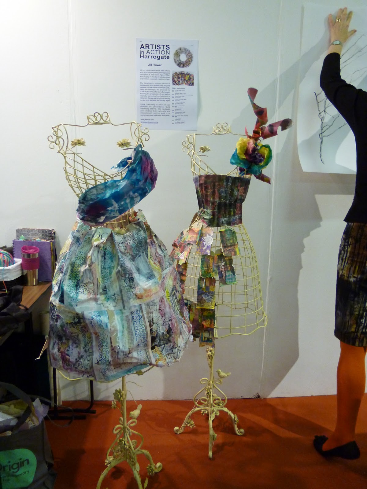 Jill Flower - Textile Artist: Artist in Action at Harrogate with Art Van Go