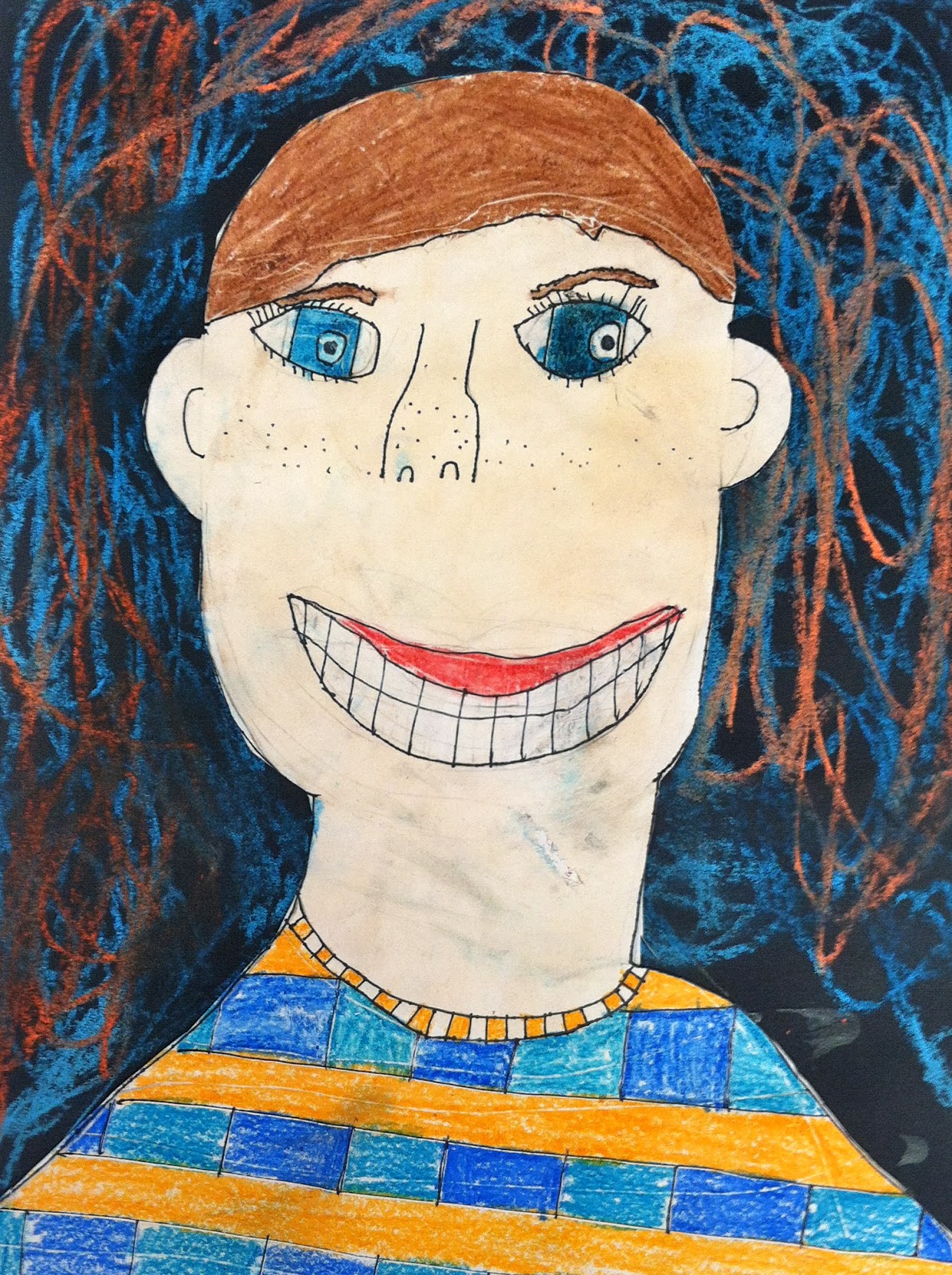 Olive ART! Do You???: 3rd Grade Self Portrait Start
