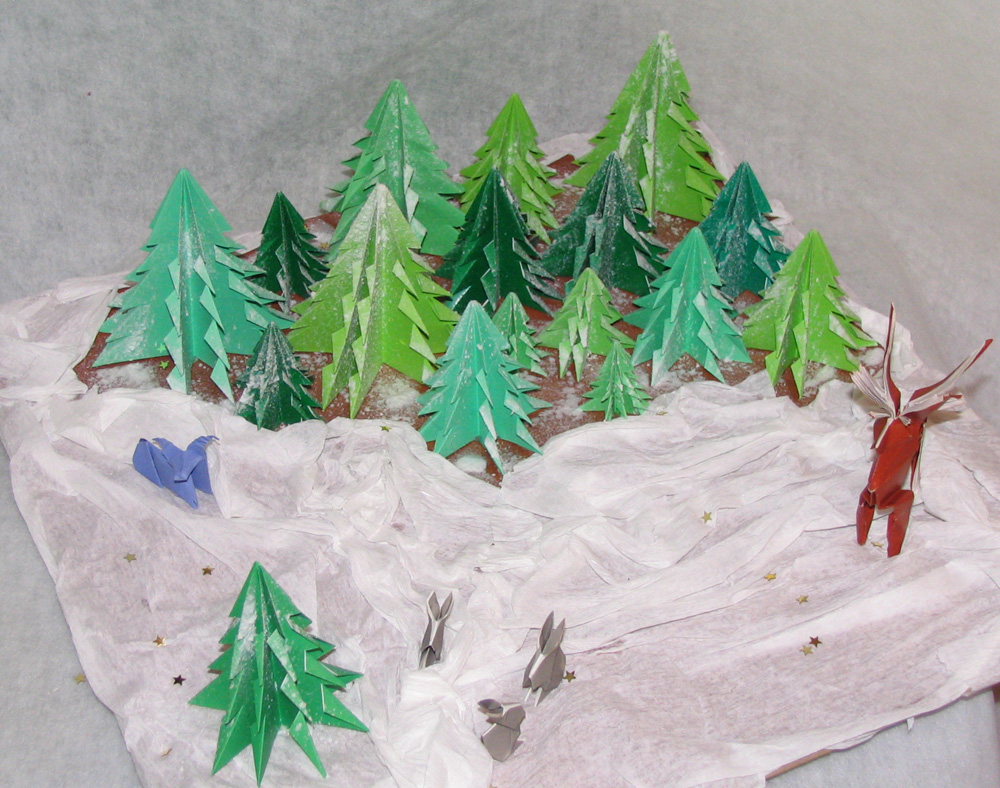 Kraina wyobraźni: 53. Zima w origami.