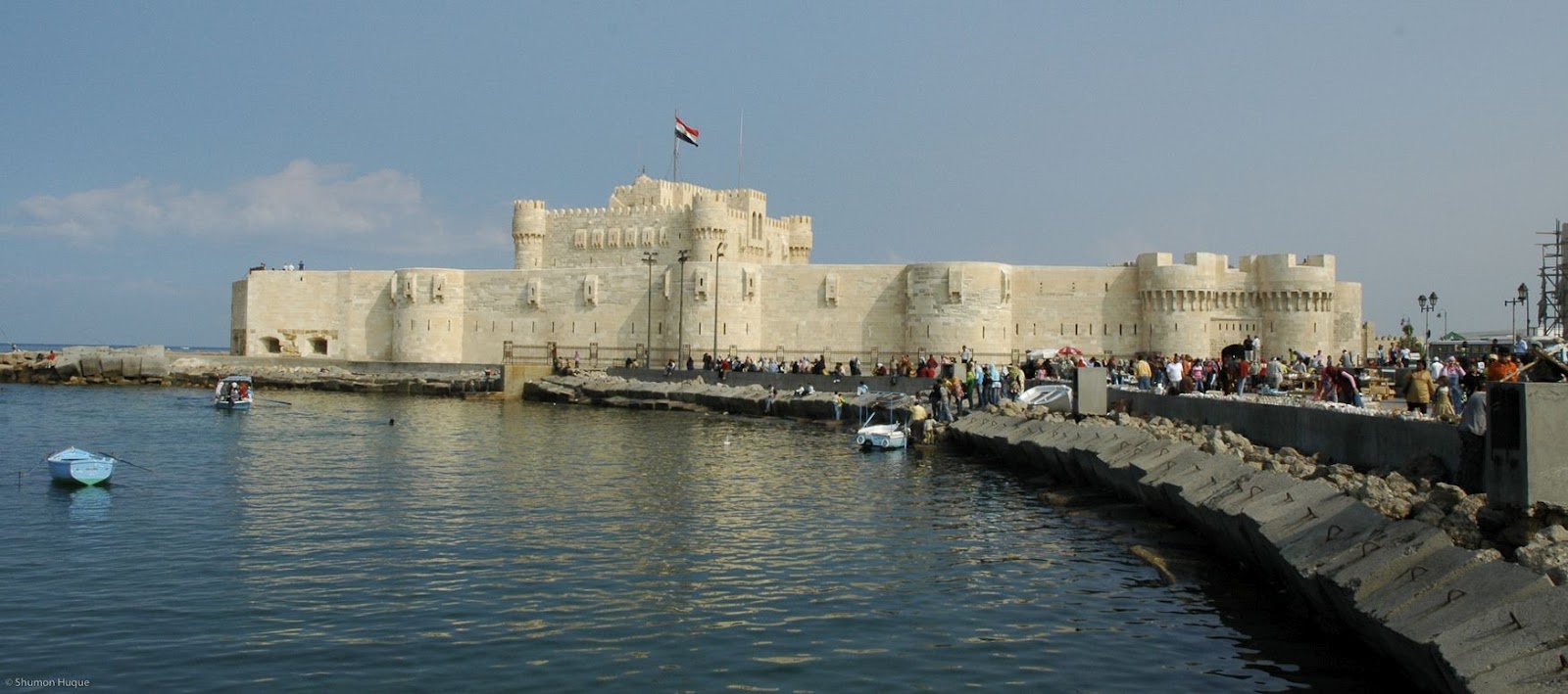 From Egypt With Love: Panorama of Sultan QaitBey Fort Alexandria..
