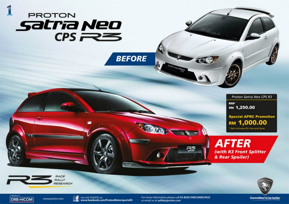 Malaysia Motoring News: R3 kit introduced for Proton Preve & other models
