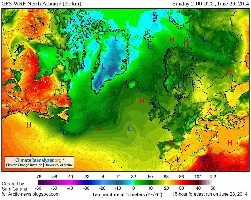 Arctic News: High temperatures in the Arctic