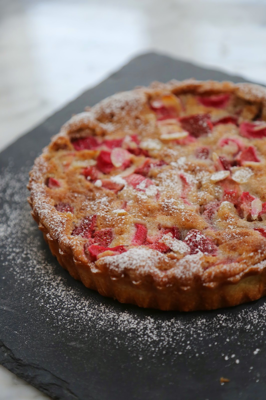 Delicious Bay Life ～San Francisco～: Strawberry And Rhubarb Tart
