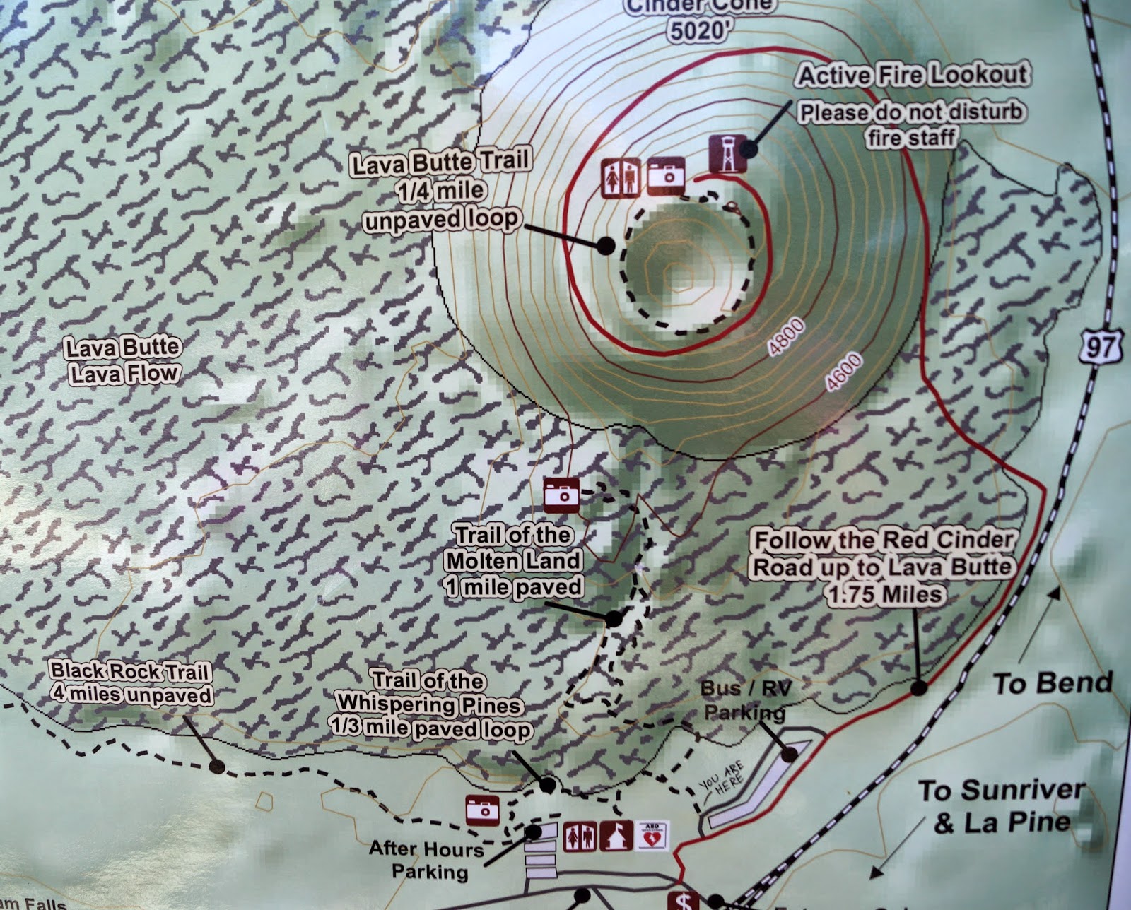 Newberry Volcano Map