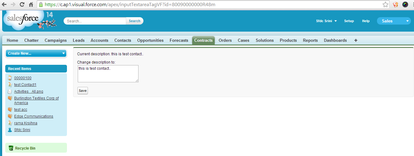 How To Use Apexinputtextarea In Visualforce Page ~ Salesforce Tutorials