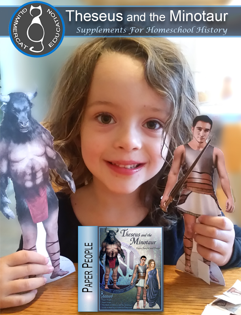 Glimmercat Education: Theseus and the Minotaur