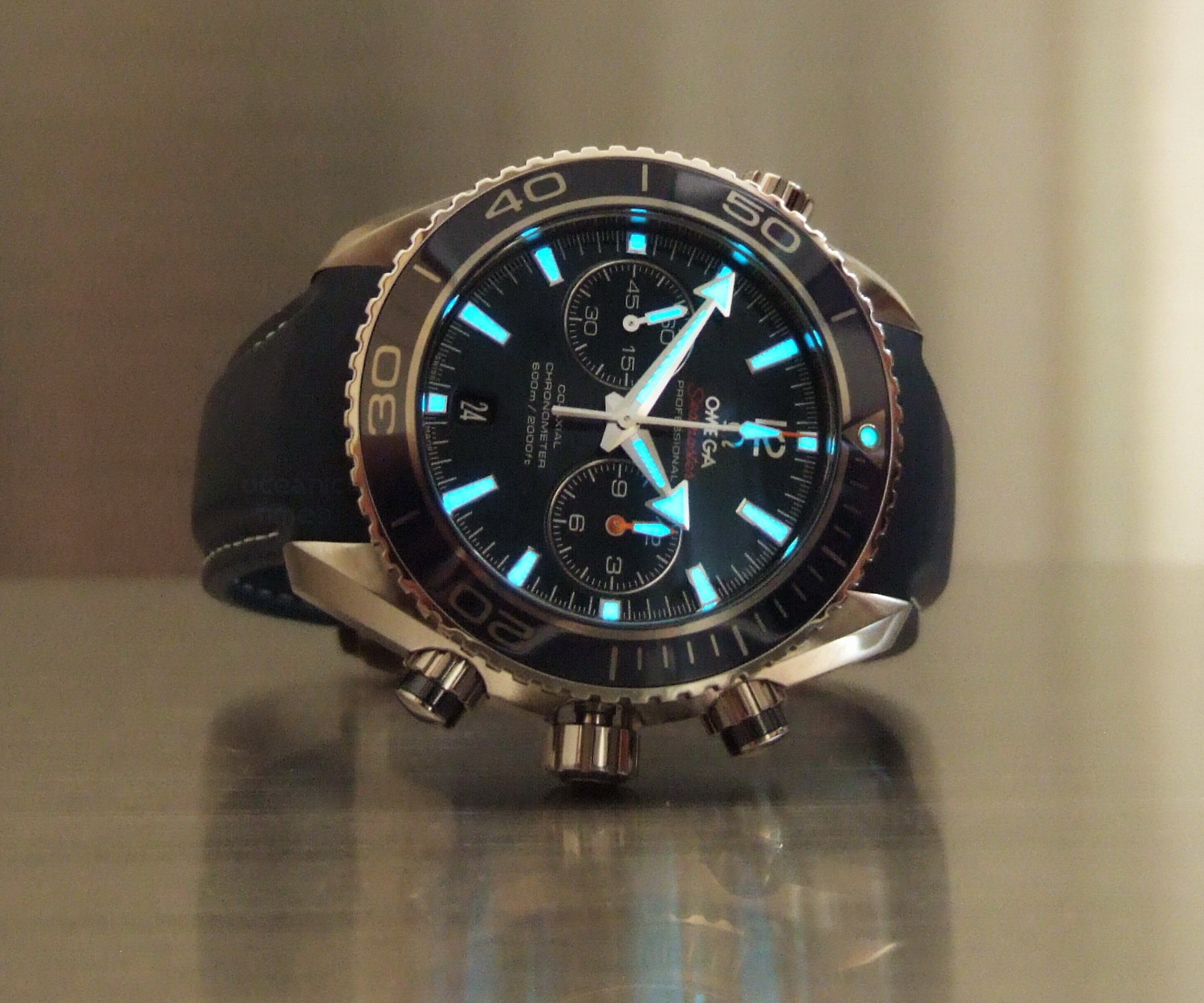 OceanicTime: OMEGA Seamaster PLANET OCEAN Titanium Liquidmetal® Chrono ...