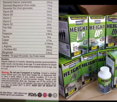 Produk Kecantikan & Kesihatan: HEIGHT UP : SUPPLEMENT UNTUK TINGGI ...