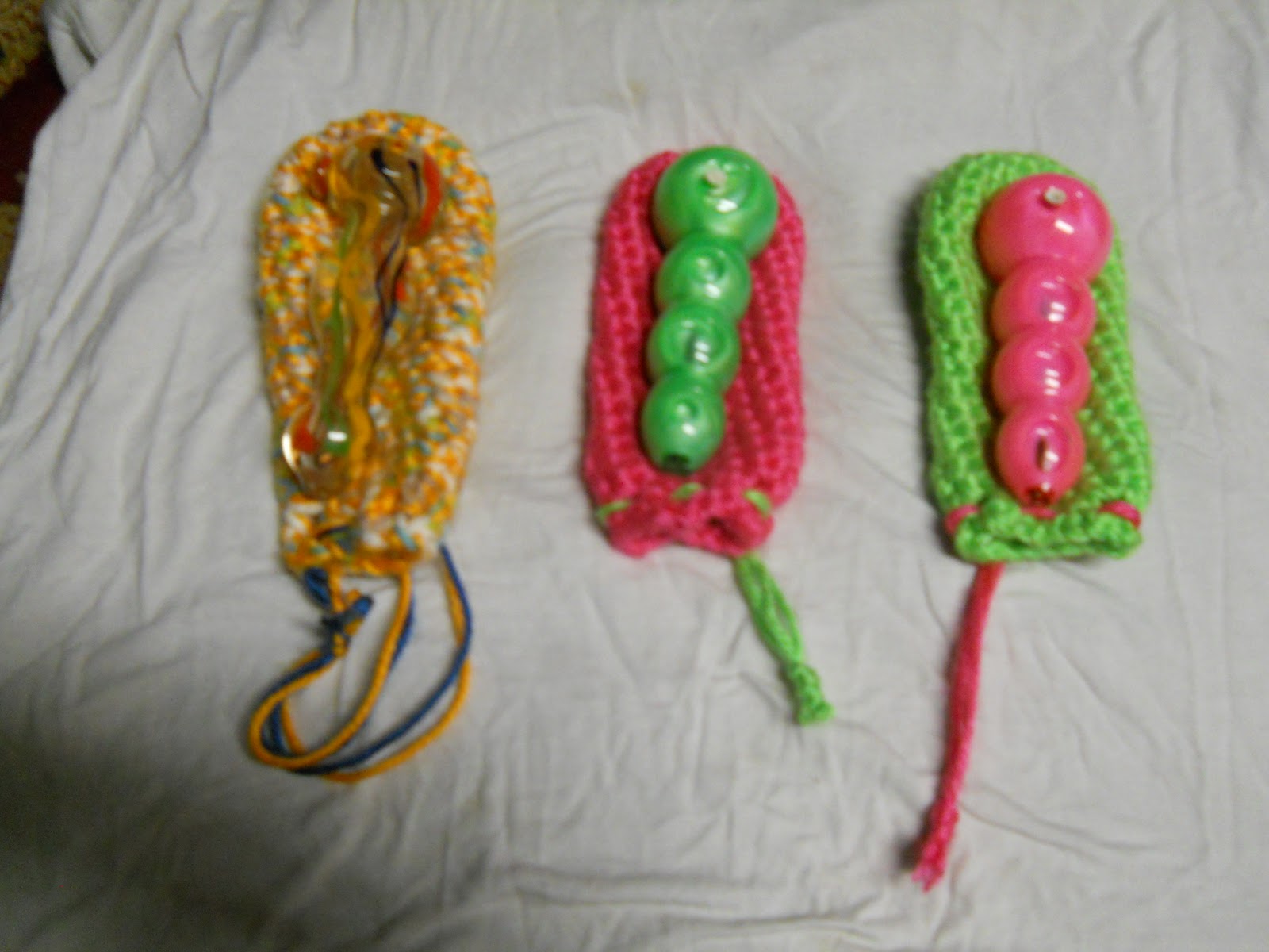 Christi's Experimental Crochet: Phone Cases and Pipe Bags