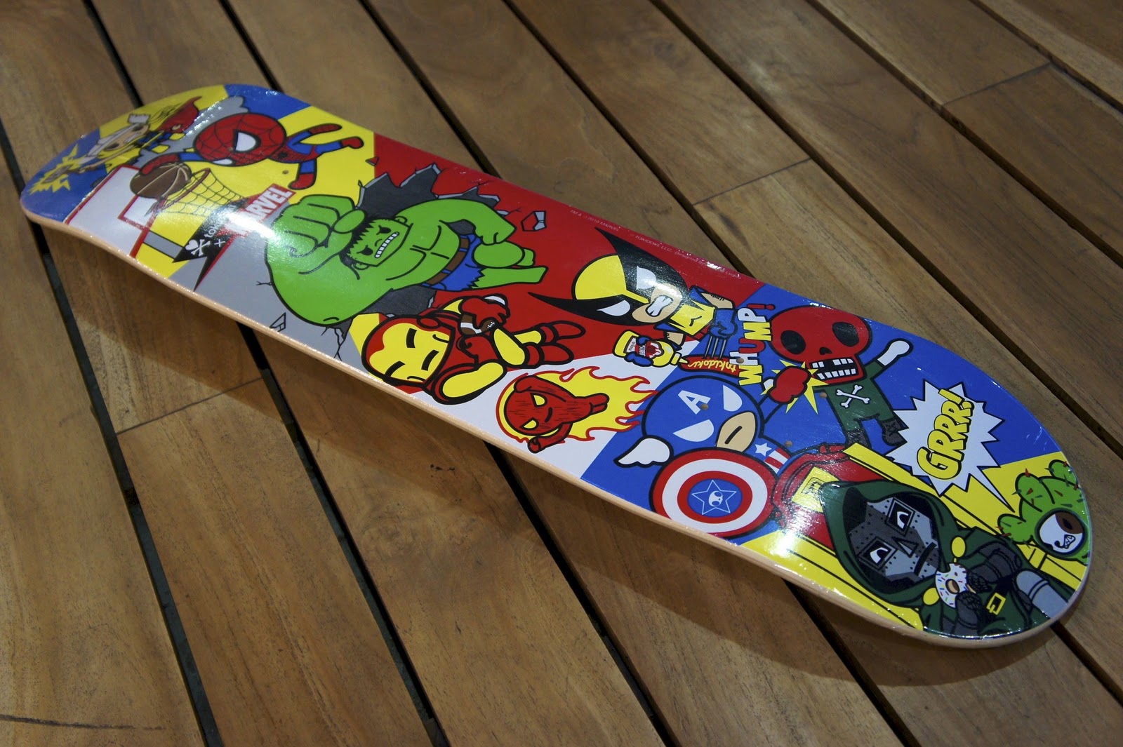 i - first person singular: Tokidoki x Marvel Skateboard Deck 2