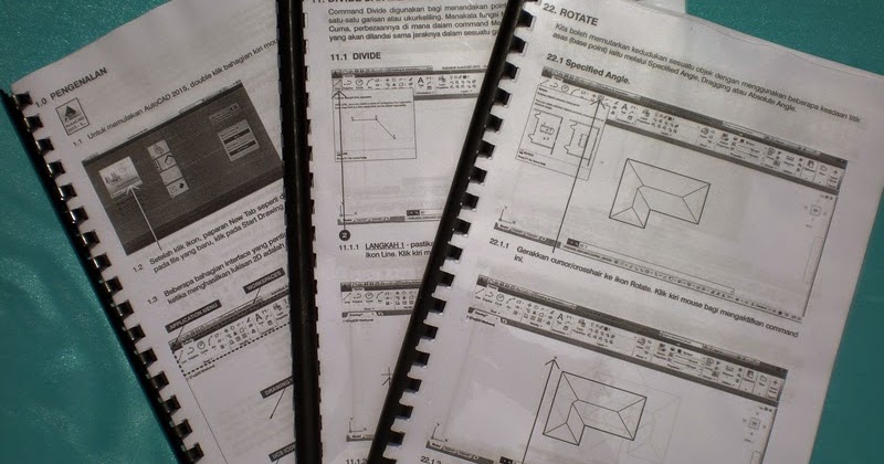 Nota AutoCAD 2D | Tutorial AutoCAD & Sketchup