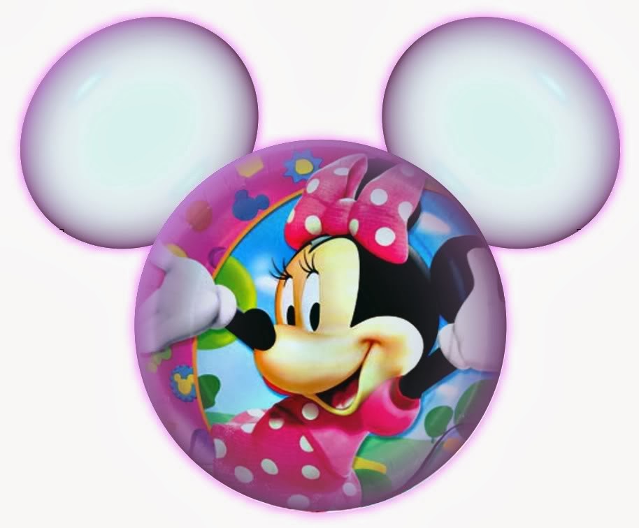 Siluetas de la cabeza de Minnie con lindas ilustraciones. - Ideas y ...