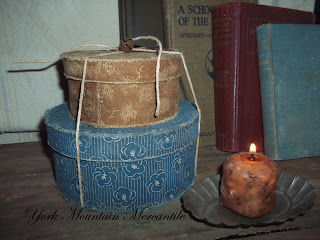 The York Mountain Mercantile: Primitive Fabric Covered Pantry Boxes ...