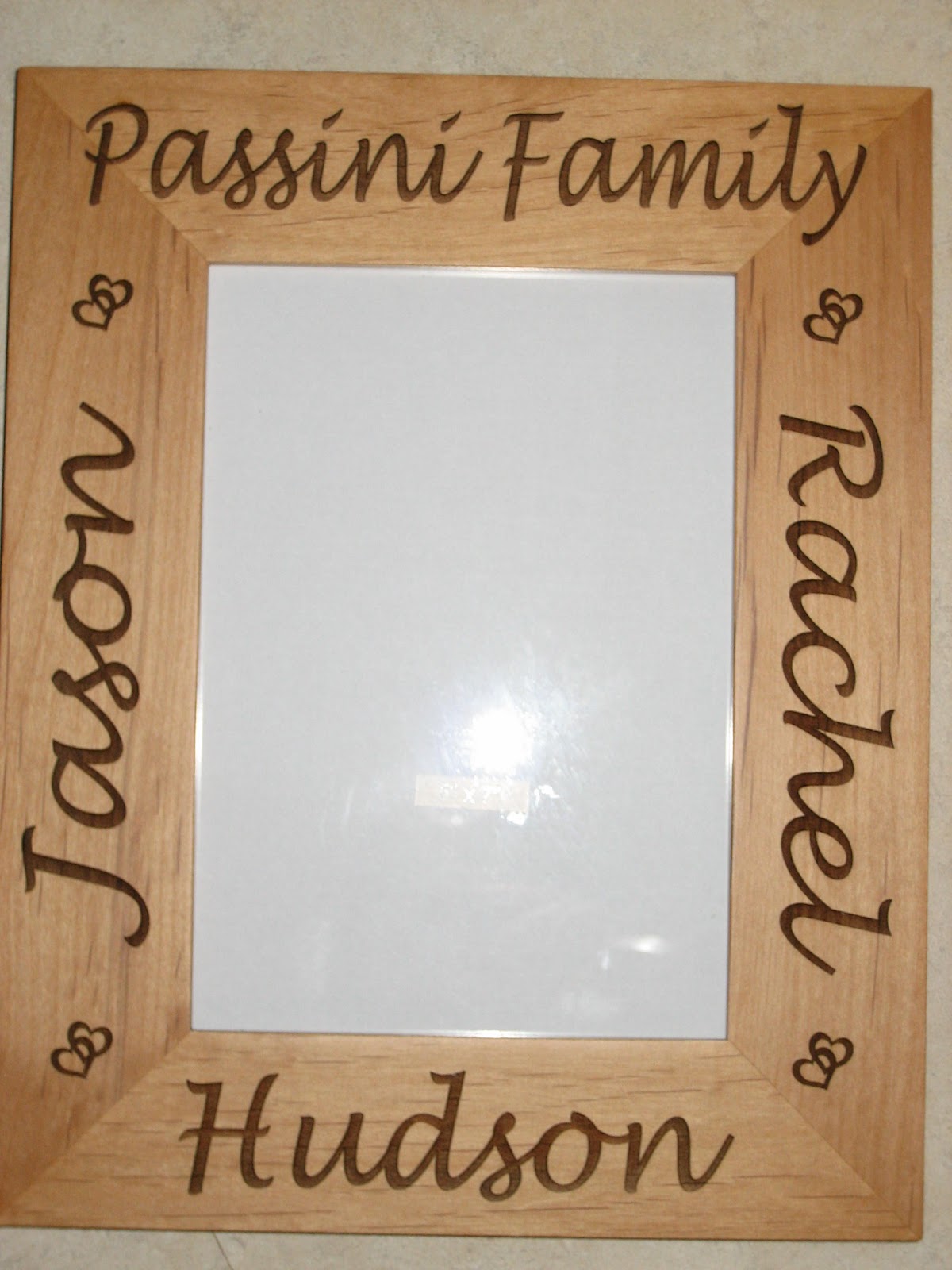 Moonlight Engraving: Personalized Name Frames