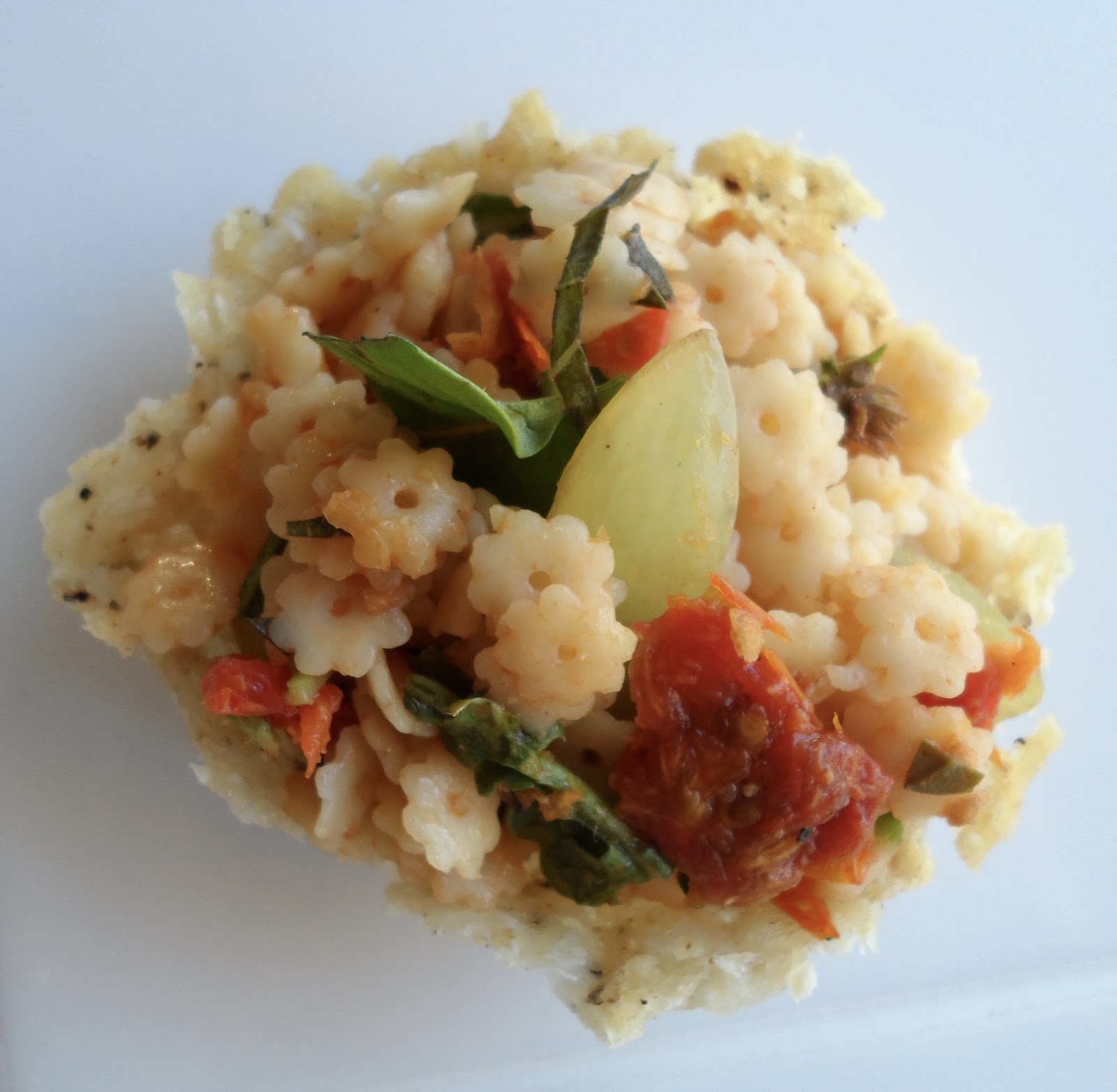 Great Things Come In Small Packages; Parmesan Cup Pasta Salad