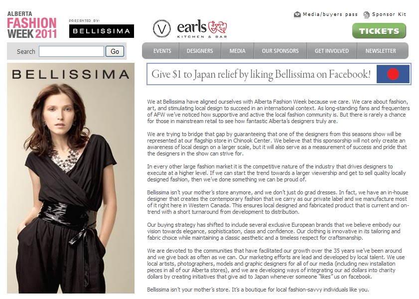 Bellissima Style & Fashion Blog: Bellissima & Alberta Fashion Week 2011