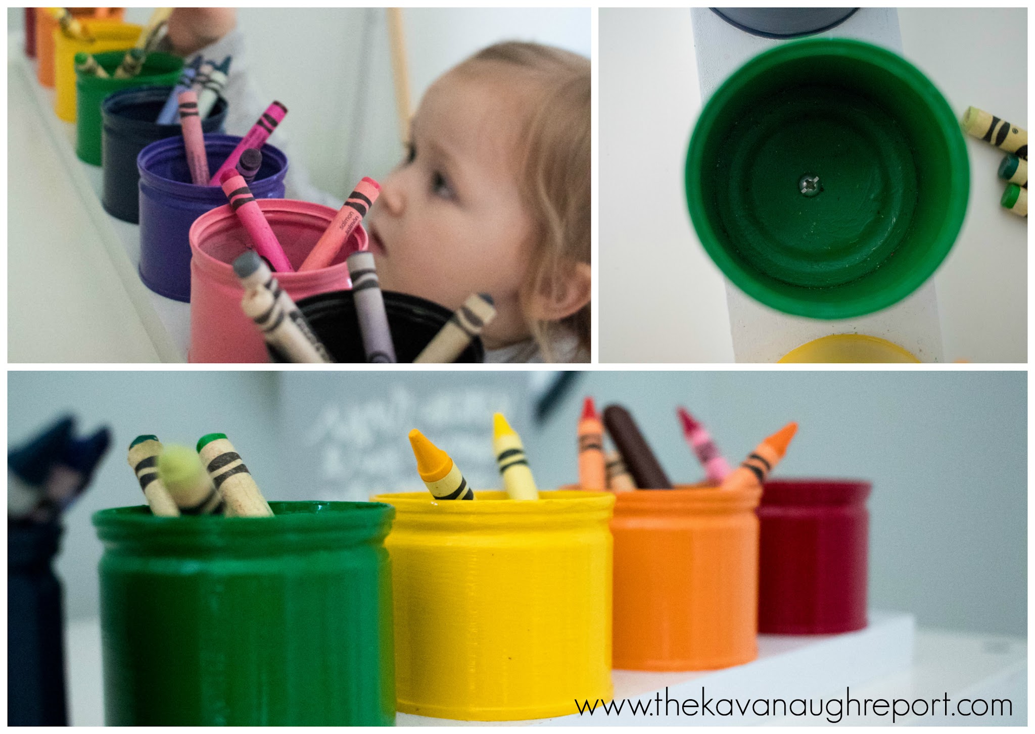 DIY Montessori Color Sorting Crayon Storage
