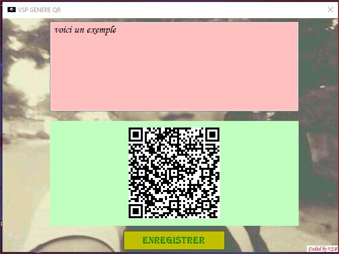 VSP DEV : VSP GENERE QR