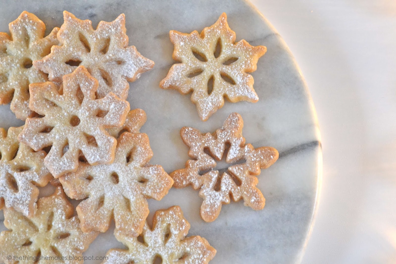 DIY Christmas // Winter Shortbread Snowflake Biscuits | The Things She ...