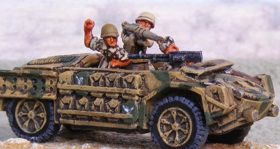Miniature Soldiers: WWII Italian Auto Sahariana in North Africa, FOW