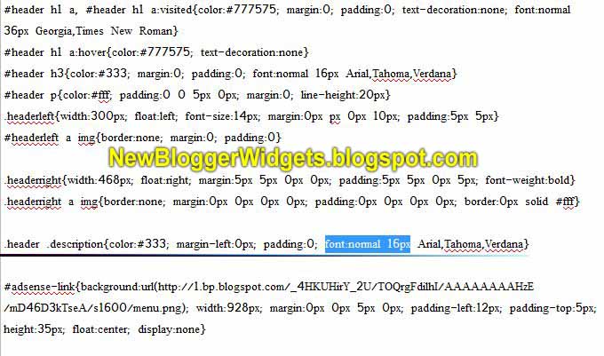 How To Change Blogger Description Font Size : Decrease or Increase ...
