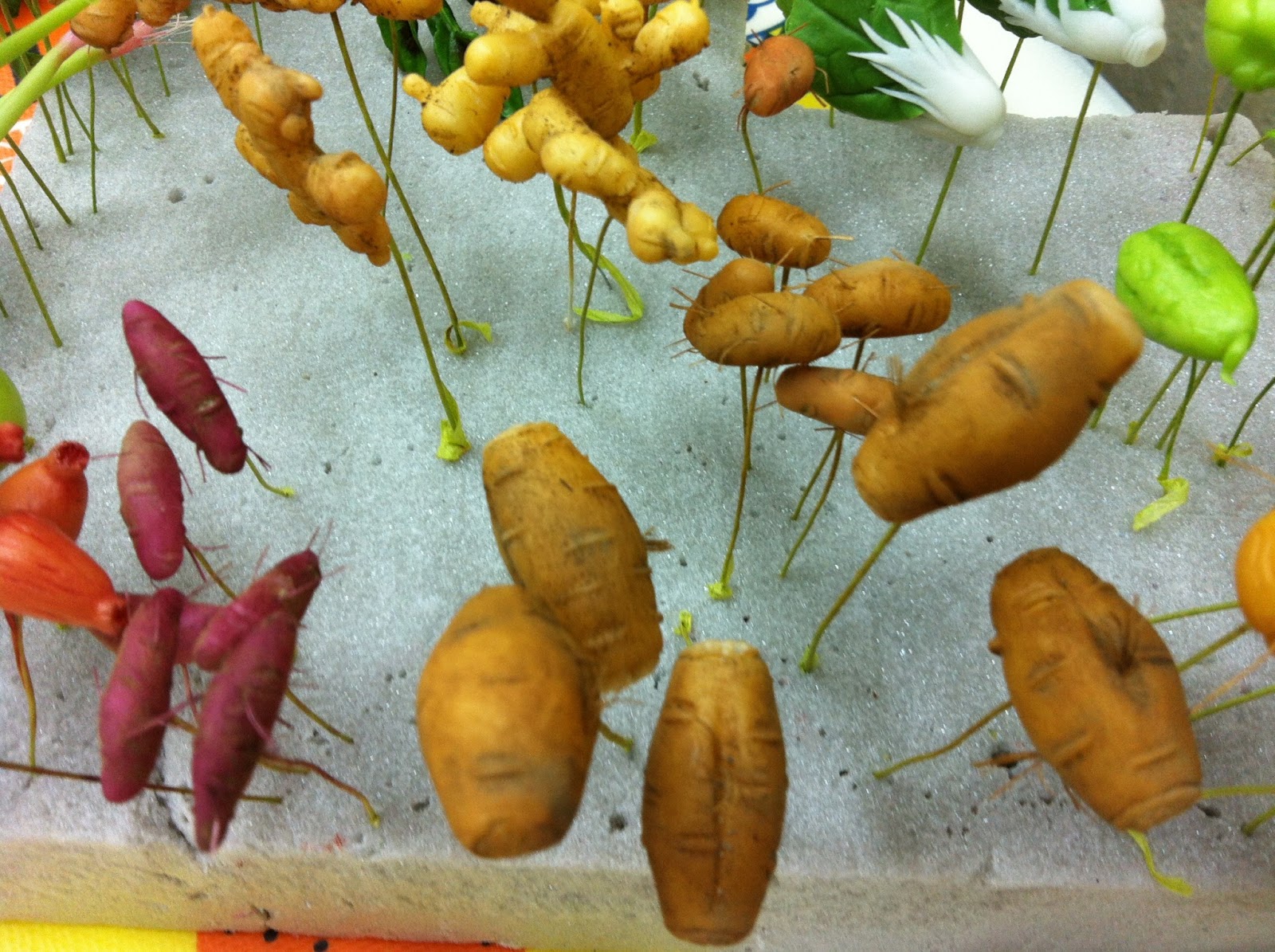 My Paper Clay Projects: My Miniature Vegetables