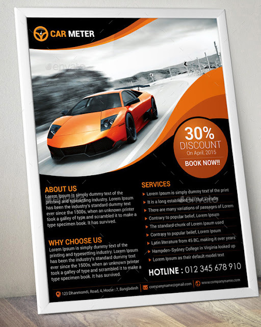 Car Meter Flyer Template | Elite Designer