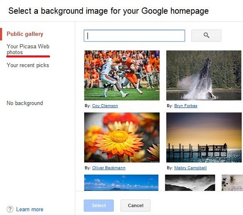 Link4Networking: Set your own background on Google Homepage