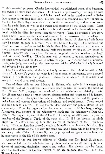 Shimer Blog: John Seip Shimer and his Decendants